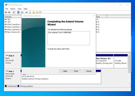 Windows Disk Management Shrink Or Extend Volumes