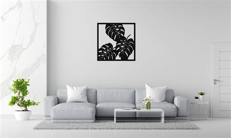 Купить Панно декоративная картина на стену Листья в раме Led подсветка 400х400 Acr P000022 цена