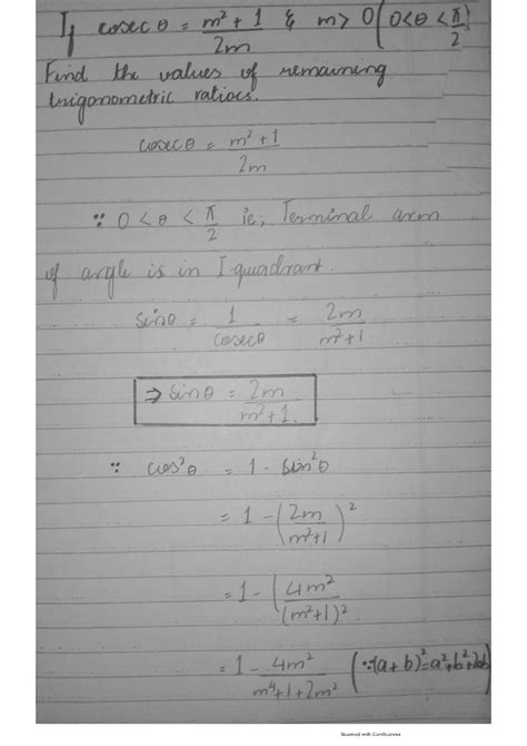 SOLUTION Trigonometry Practice Questions With Solution Part Trigonometric Functions Studypool