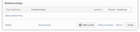 How Do I Mark A Bug As A Duplicate Of Another Bug Scrumwise FAQ