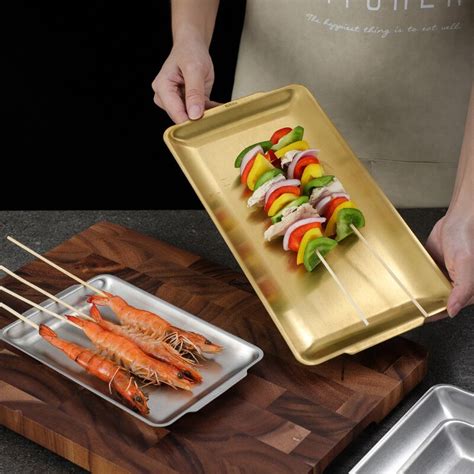 Stainless Steel Serving Dishes Grill Plates Restau Grandado