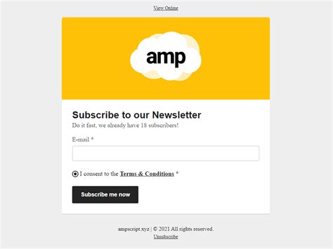 How To Create Amp For Email Forms In Salesforce Marketing Cloud