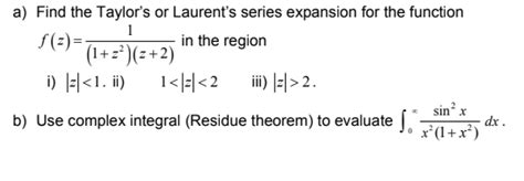 solved b use complex integral residue theorem to evaluate