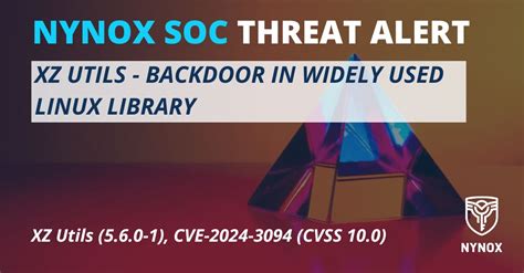 Threatalert Nynoxcanhelp Xzutils Linux Nynox