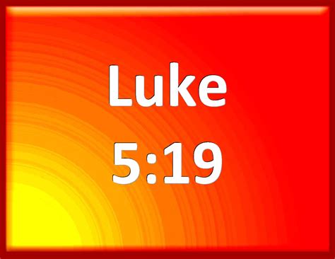 Luke 519 And When They Could Not Find By What Way They Might Bring Him