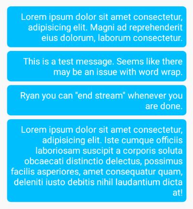 Xaml Xamarin Forms Weird Issue With Label Text Wrap And Margin Stack Overflow