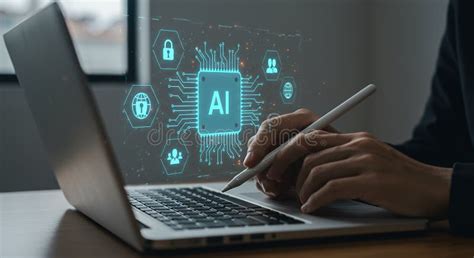 Aipowered Future Innovating With Artificial Intelligence On Laptop