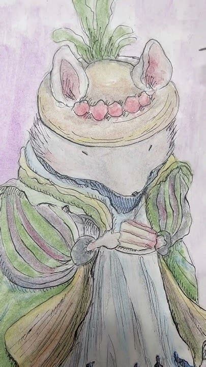 這麼可愛的小老鼠💗🐭有看過嗎？ Doodle 塗鴉 水彩色鉛筆 Colorpencil 色鉛筆 Sketch 素描 Mouse Art 絵 Fairytail 童話