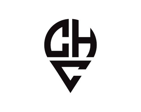 Chc Letterform Logo Design Premium Vektor