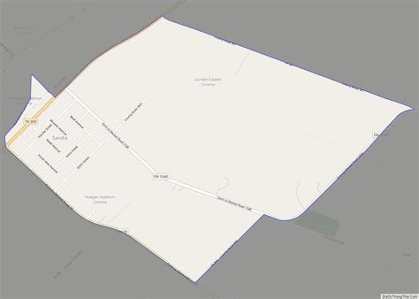 Map Of Sandia Cdp Thong Thai Real