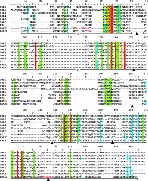 a structural alignment of the template structures eba 175 f1 and f2 and