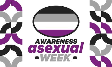 Premium Vector Asexual Awareness Week Asexual Color Flag Education