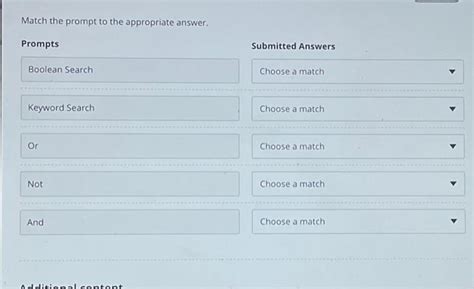 Match The Prompt To The Appropriate Answer Prompts