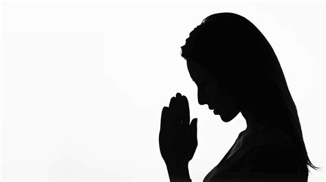 Serene Prayer Silhouette Contemplative Reflection Image 3552812
