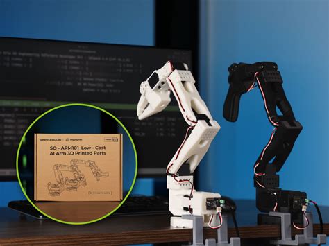 So Arm101 3d Printed Robotic Arm Frame Open Source Robotics Kit For Diy Projects