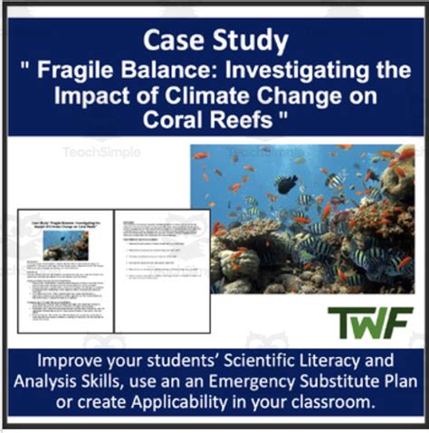 Ecology Case Study The Impact Of Climate Change On Coral Reefs By Teach Simple