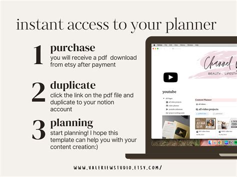 Youtube Notion Templat Content Planner Notion Template For Youtuber Notions Templates You Tube