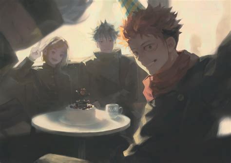Gojou Satoru Itadori Yuuji Fushiguro Megumi And Kugisaki Nobara Jujutsu Kaisen Drawn By Qxq