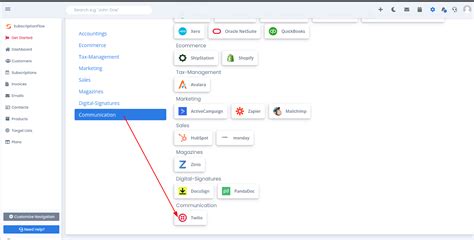 Twilio Integration Guide Subscriptionflow