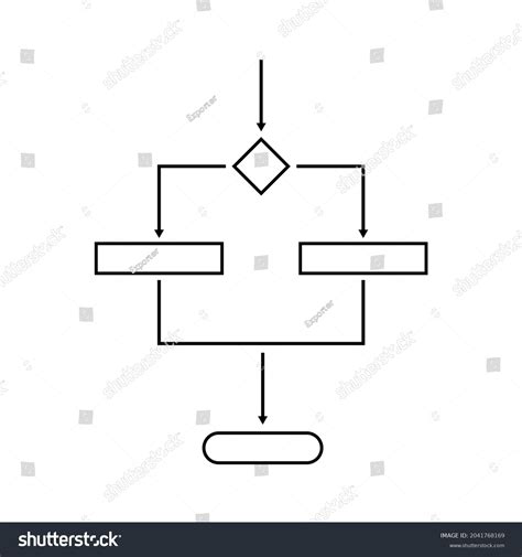 Flowchart Blank Sketch Style Infographic Design Stock Vector Royalty Free