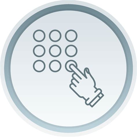 Password Lock Linear Button Icon 37838962 Vector Art At Vecteezy