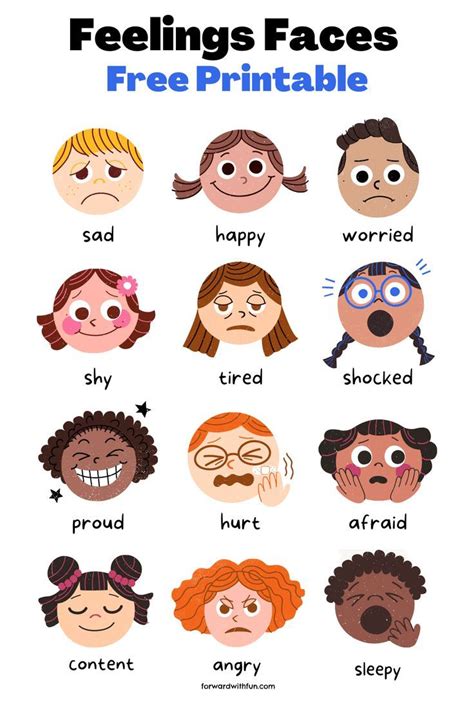 Feelings And Emotions Faces