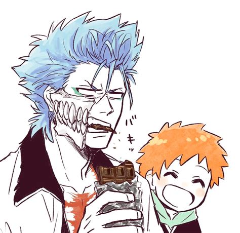 Grimmjow Jaegerjaquez And Kurosaki Kazui Bleach And More Drawn By Choko Egg Danbooru