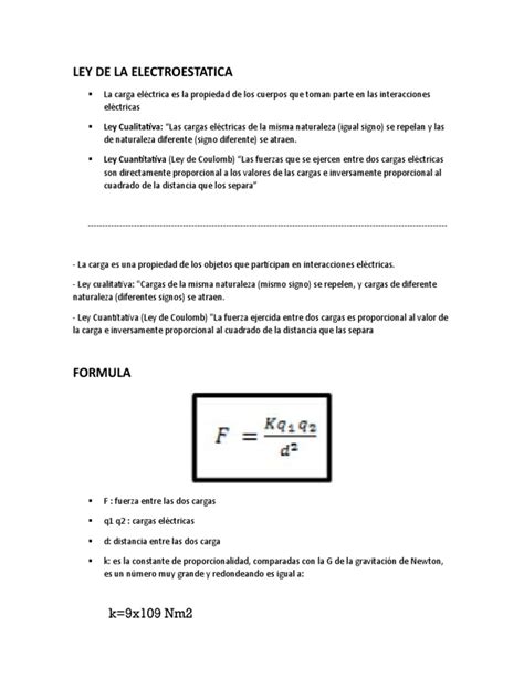 Ley De La Electroestatica Expo Pdf