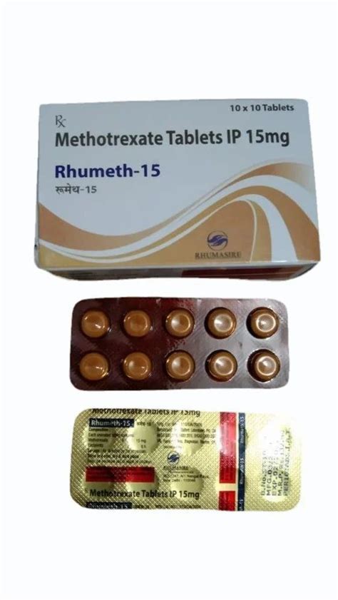 15 Mg Methotrexate Tablets Ip At ₹ 1650 Box Methotrexate Tablets In Varanasi Id 2853345630288