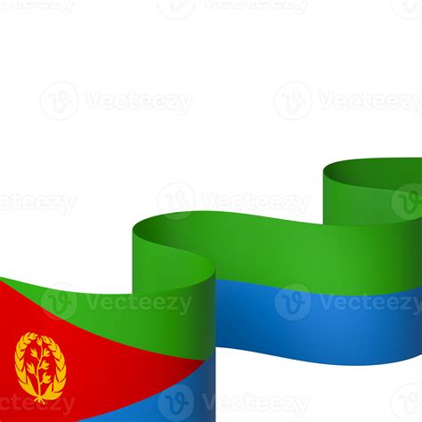 Eritrea Flag Element Design National Independence Day Banner Ribbon Png