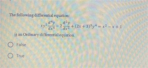 Solved Solve The Following Bernoullis Differential Equation