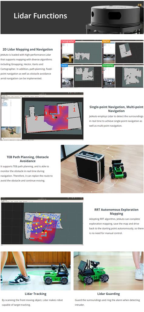 Hiwonder Jetauto Ros Robot Car Powered By Jetson Nano With Lidar Depth Camera Touch Screen