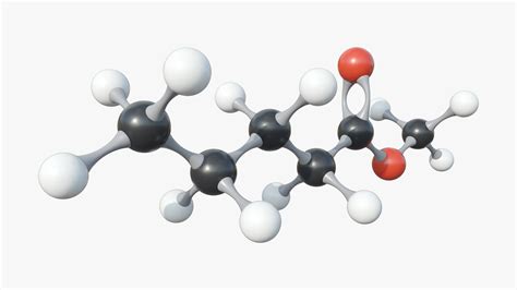 3d Methyl Pentanoate Molecule With Pbr 4k 8k Turbosquid 1944706