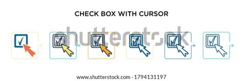 Check Box Cursor Vector Icon Stock Vector Royalty Free Shutterstock
