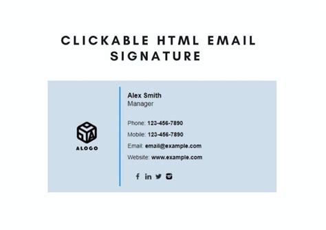 Design And Code Html Email Signature By Amitghagare Fiverr