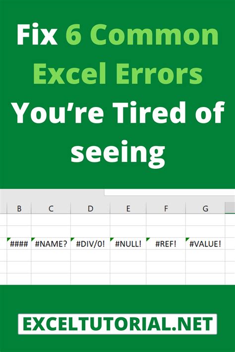 fix 6 common excel errors you re tired of seeing in 2020 excel