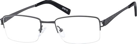 Gray Titanium Rectangle Glasses 375712 Zenni Optical Canada