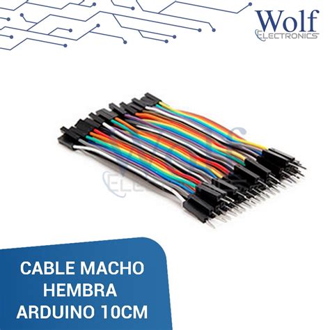 paquete 40 cables dupont macho macho arduino 1ocm wolf electronics wolf electronics it