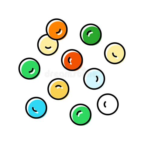 Amino Acids Biochemistry Color Icon Vector Illustration Stock