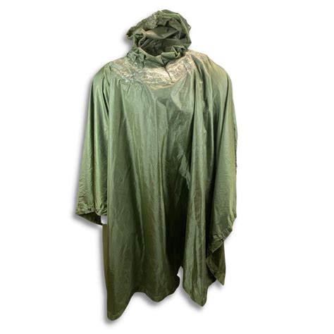Us Issue Od Military Poncho Vintage Military Issue Surplus