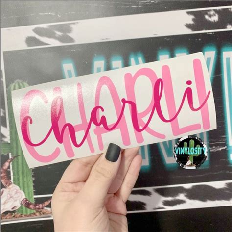 Personalized Name Decal Custom Name Decal Double Name Decal Custom Decal Word Decal Vinyl Decal