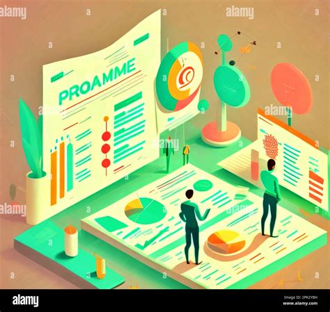 Project Management Updating Planning Schedule With Charts At The