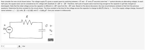 Solved Now Consider The New Circuit Shown Below The Voltage Chegg