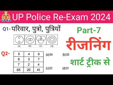 UP Police Reasoning Practice Set Up Police Re Exam UP Police Reasoning Classes