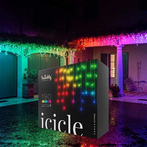 Twinkly 190 Led Icicle Multicolour Lights Twinkly Plus