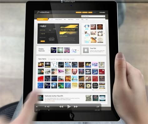 Create This Shiny Tablet Style Promotional Video For Your Website Or App Featuring Your TEXT