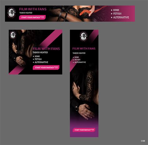 Bold Playful Adult Modeling Adult Website Streaming Porn Fetish Banner Ad Design For A