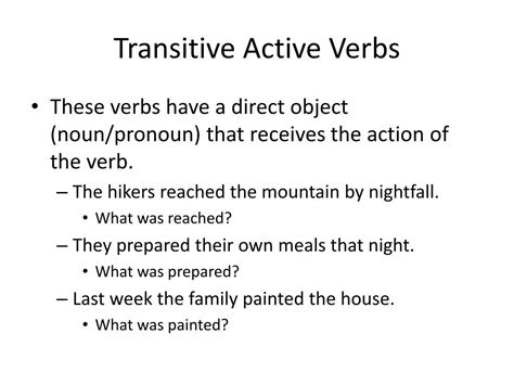 PPT Transitive Intransitive Verbs PowerPoint Presentation Free Download ID 2094758