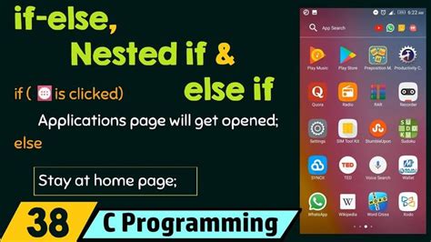 conditionals if else nested if and else if c programming learning