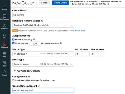 Connecting Databricks To BigQuery Google Cloud